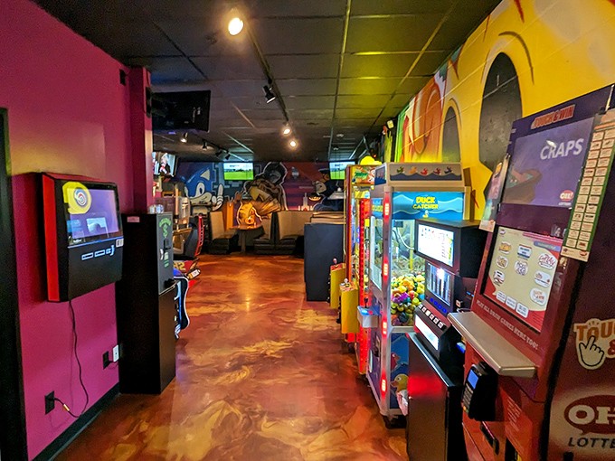 Not just for kids! The arcade area offers a perfect excuse to work up an appetite&mdash;or burn off some calories between courses.