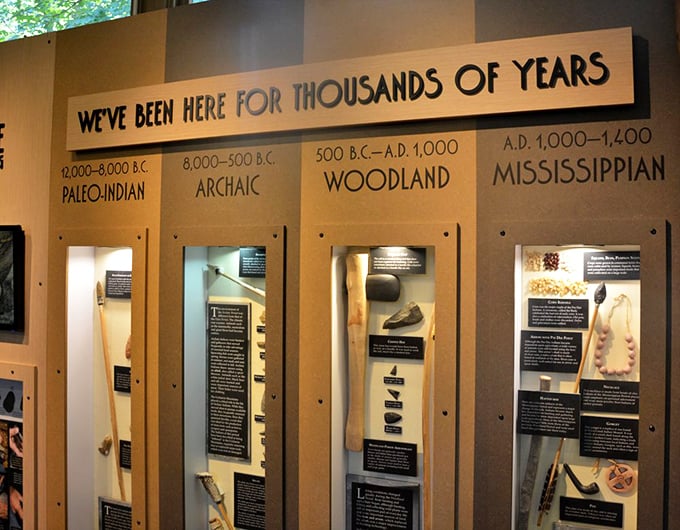 Time travel without the fancy machine. The museum's archaeological display reveals the rich human history of this ancient mountain landscape.