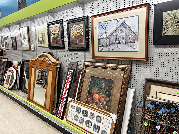 Wall art that ranges from "genuine hidden masterpiece" to "this definitely hung in someone's wood-paneled basement rec room since 1978."