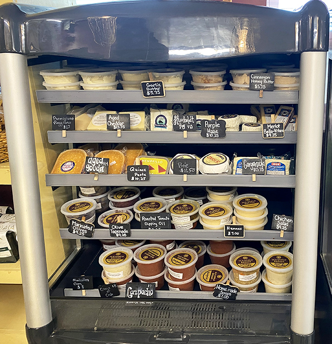 A refrigerated treasure chest of artisanal cheeses and spreads. Because what's a great loaf without the perfect accompaniment? Nothing short of a missed opportunity.