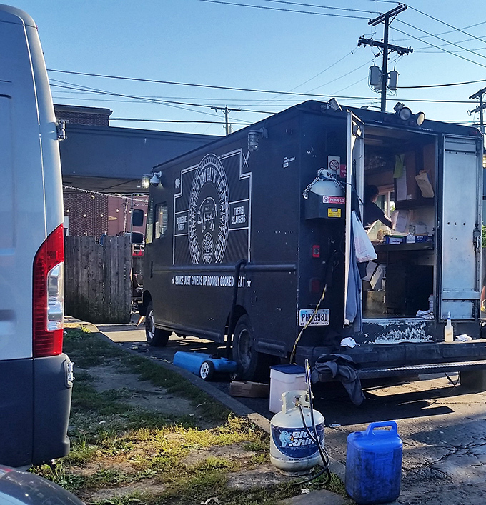 Behind the scenes of barbecue brilliance &ndash; this unassuming food truck houses smoking expertise that transforms ordinary cuts into extraordinary meals worth driving across Ohio for.