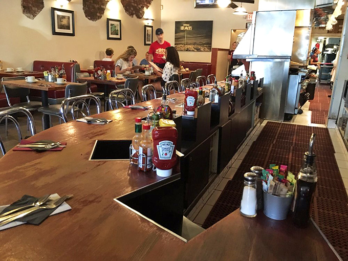 Their counter seating offers front-row tickets to the breakfast show. Like sitting at the chef's table, but with more maple syrup and coffee refills.
