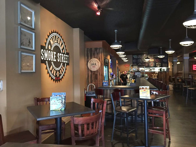 Where barbecue meets sports bar sensibility. Multiple screens ensure you won't miss the game while satisfying your smoked meat cravings in this comfortable gathering spot.