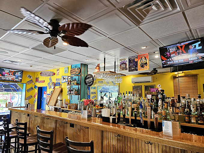 The bar area&mdash;where Baltimore sports fans, neighborhood regulars, and crab cake pilgrims converge in delicious harmony.