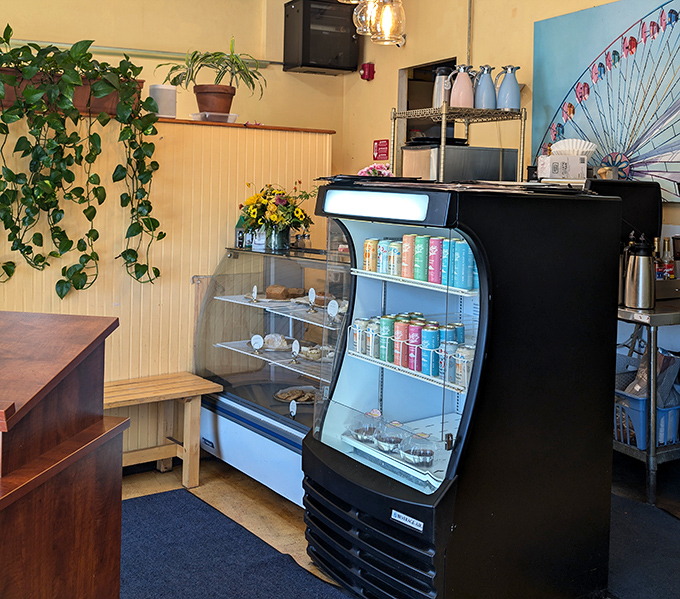 The beverage case&mdash;where refreshment options stand at attention, waiting for their chance to complement your breakfast masterpiece.