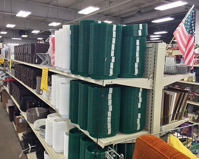 Plastic paradise! These stacks of colorful containers stand ready to organize someone's kitchen, garage, or life&mdash;all for less than a fancy coffee.