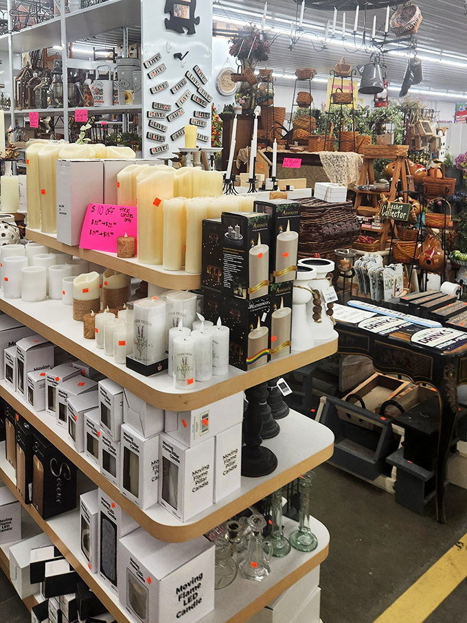 Candles of every shape and size create a fragrant forest of potential ambiance&mdash;each one promising to transform ordinary evenings into something special.