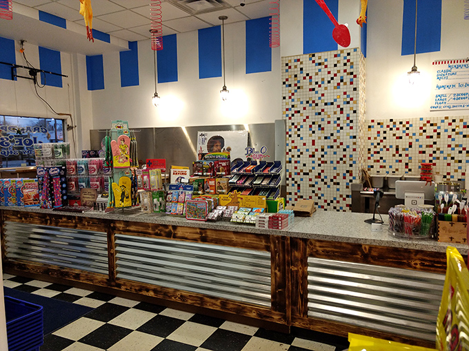 The rustic-meets-whimsical checkout counter, where dreams are bagged and childhood memories are restocked daily.