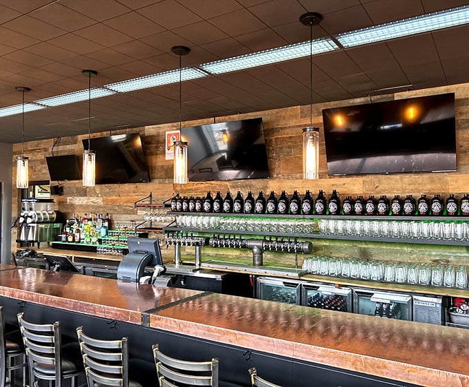 The bar &ndash; where craft beer dreams come true. Those taps aren't just dispensing drinks; they're pouring liquid conversation starters.