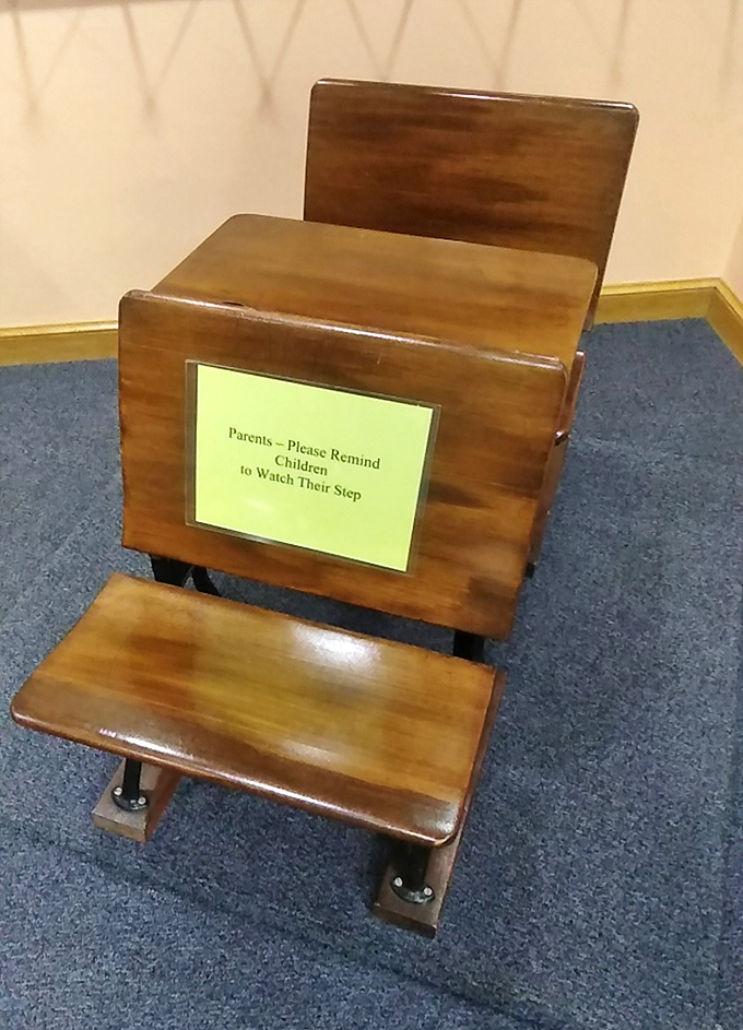 This charming children's desk proves it's never too early to appreciate beautiful craftsmanship. Future architects and readers start their journeys here.