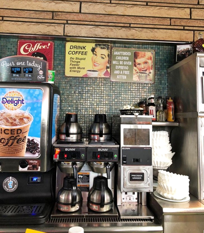 Fresh coffee brewing with vintage charm &ndash; because some traditions never go out of style, especially at breakfast time.