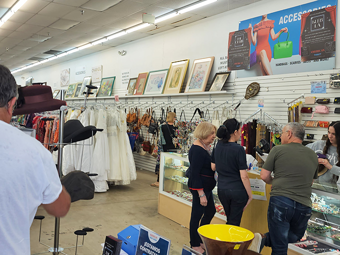 Fellow treasure hunters browse with the focused intensity of archaeologists discovering ancient civilizations filled with incredible bargains.