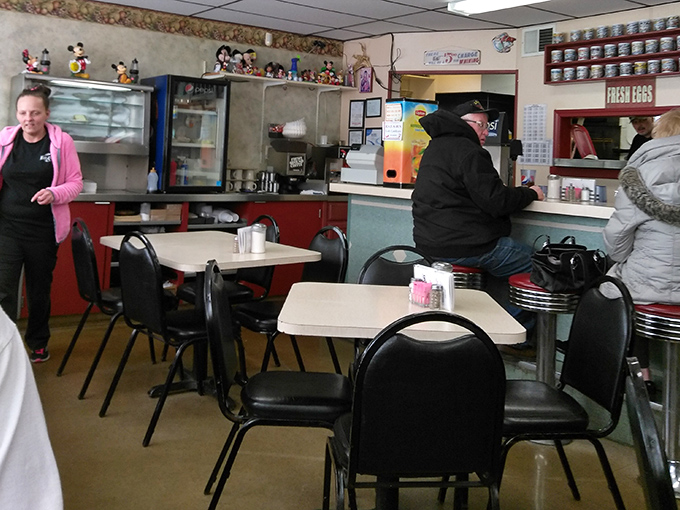 Morning light streams through windows, casting diner countertops in a glow that makes even simple coffee seem magical.