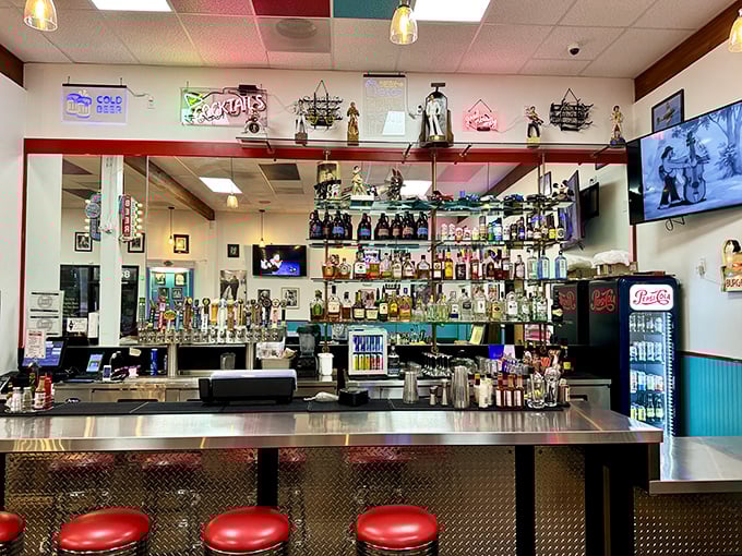 The counter&mdash;where solo diners become temporary family, bartenders double as therapists, and the full spectrum of diner magic unfolds at eye level.