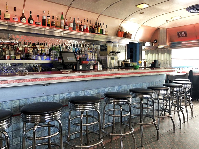 The counter seating offers front-row tickets to the culinary theater, with chrome stools that have probably heard decades of Philadelphia stories.