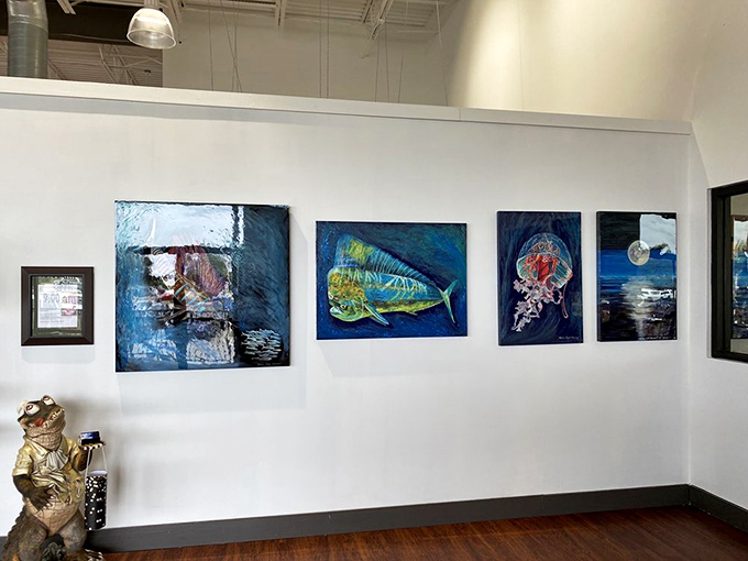 Maritime decor that whispers "authentic" without screaming "theme park" &ndash; exactly what you want in a seafood joint.