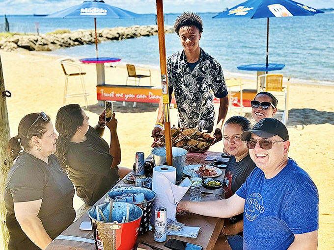 Beachside dining where your toes can wiggle in the sand while your taste buds dance with delight. This is living!
