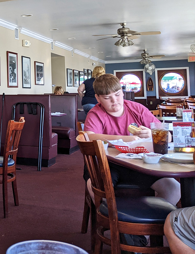 Where memories are made between bites of crab cake. The dining room's warm ambiance makes every meal feel like a special occasion.
