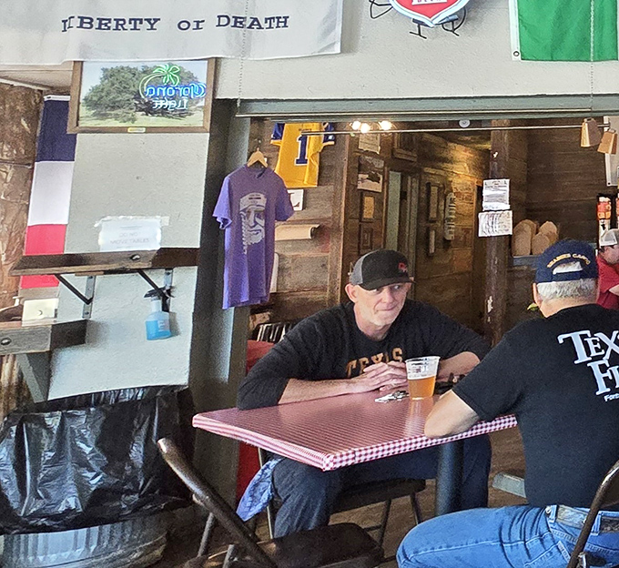 Where strangers become friends over cold beer and hot barbecue&mdash;the true Texas social network has no need for Wi-Fi.