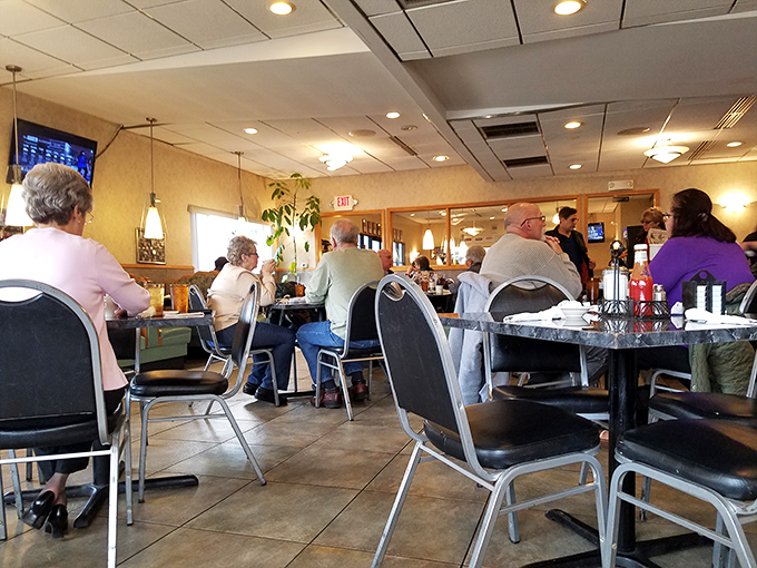 Where strangers become temporary neighbors, united by the universal language of "pass the syrup" and "is that your hash browns or mine?"