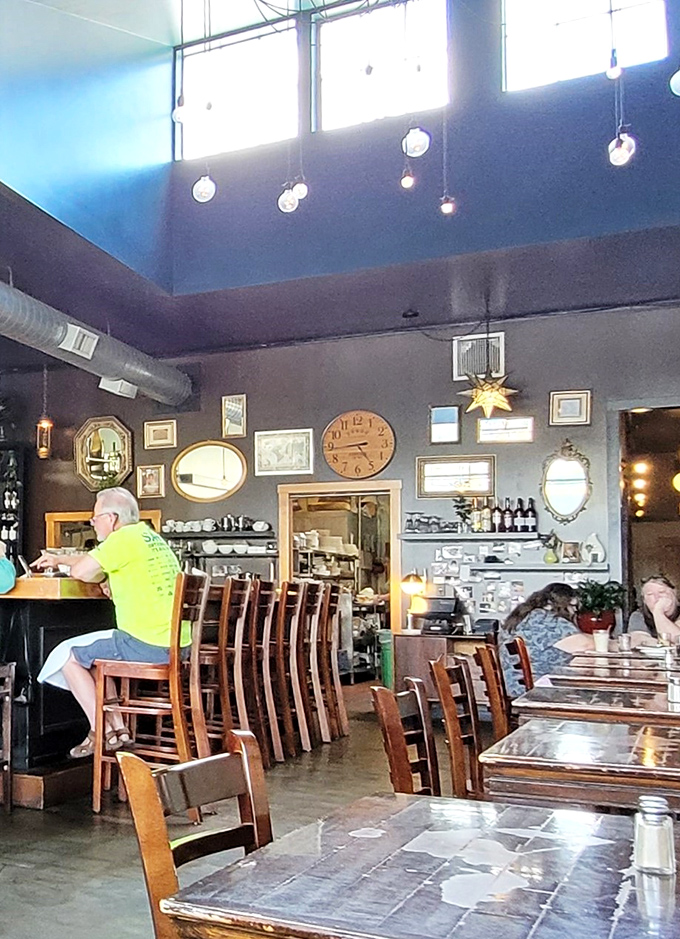 High ceilings, eclectic wall art, and the gentle hum of satisfied diners create Portland's perfect neighborhood gathering spot.