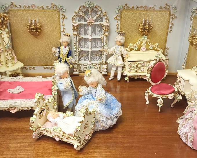 Miniature aristocracy frozen in time &ndash; this dollhouse furniture collection is more elaborate than most people's actual living rooms.