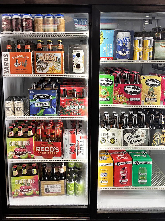 The refrigerated evidence that Station 101 takes its beer selection seriously. From local Pennsylvania brews to craft favorites, this cooler is a hophead's dream.