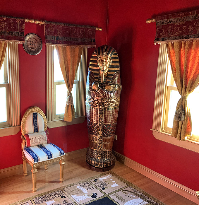 The Egyptian room offers an unexpected plot twist in this medieval tale&mdash;complete with sarcophagus that would make even Indiana Jones do a double-take.