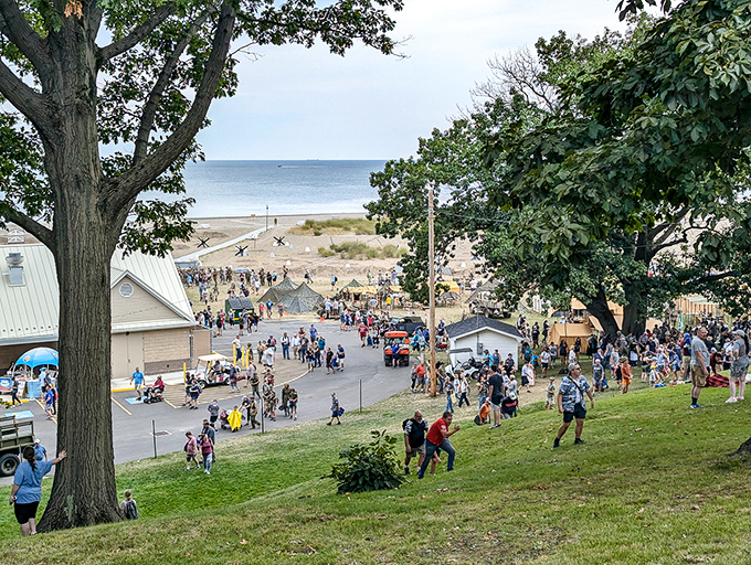 D-Day Conneaut transforms the beach into living history. These reenactors don't just remember the past&mdash;they honor it with remarkable authenticity