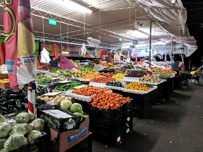 Fresh produce displays rival any farmers market, with colors so bright they practically glow.