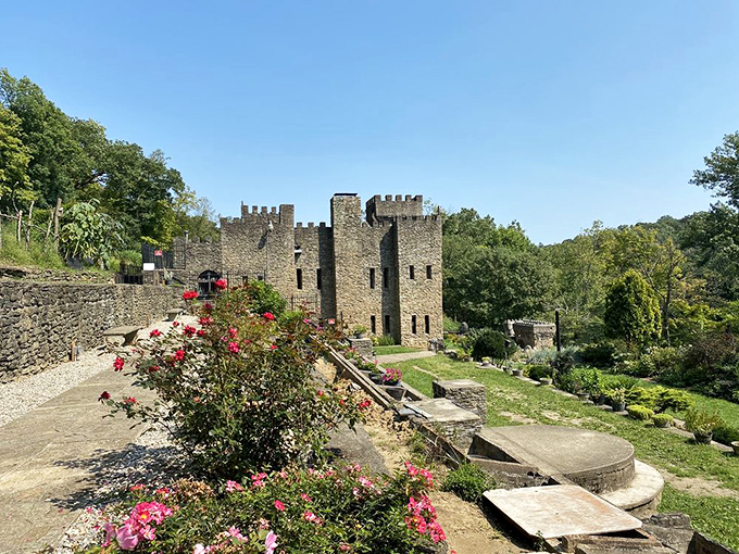 Gardens that bloom beautifully, proving even medieval fortresses appreciated good landscaping and curb appeal.