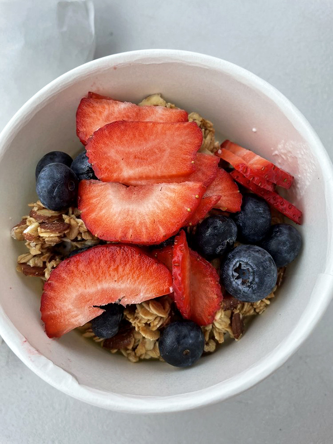 A simple bowl of granola, berries, and possibility&mdash;proof that sometimes the best breakfast doesn't need to be complicated.