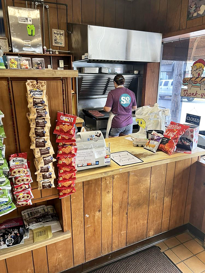 Where the magic happens &ndash; a glimpse of the grill that's seen thousands of cheesesteaks come to life under skilled hands.
