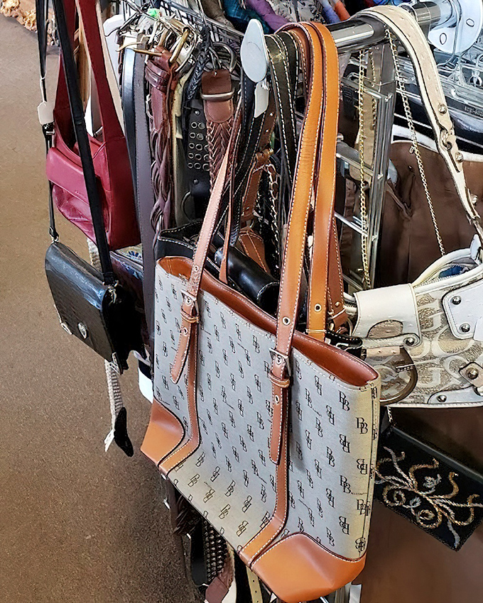 Designer handbags without the designer anxiety. That Dooney & Bourke might be your new favorite shopping companion.