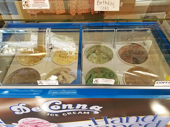 The ice cream case offers sweet salvation from Florida's heat&mdash;each flavor a cold, creamy escape from reality.