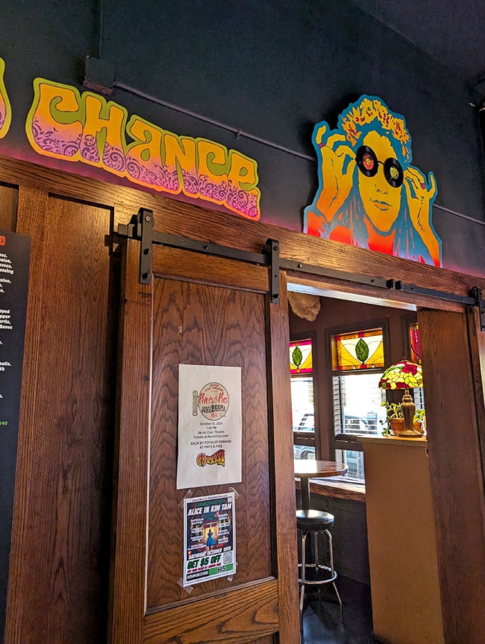 Every wall tells a story in this kaleidoscope of colors that transforms dining into a full sensory adventure.