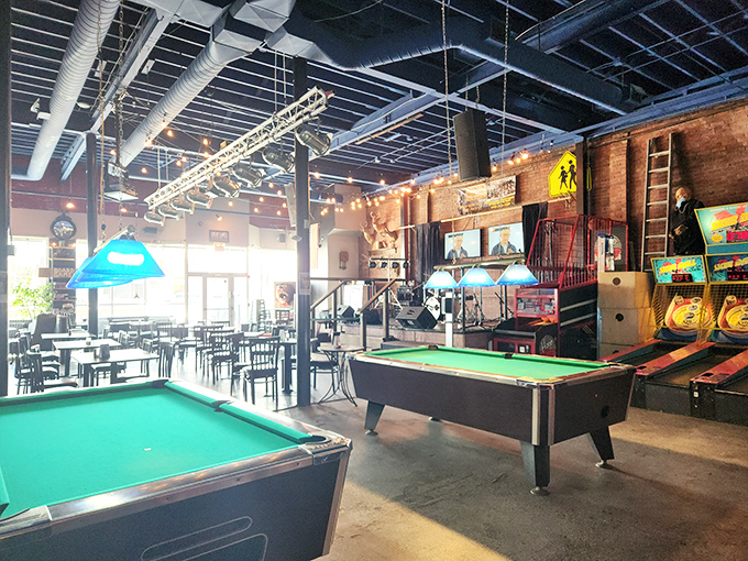 Pool tables and arcade games prove Hatfield's knows eating well is just one part of living well.