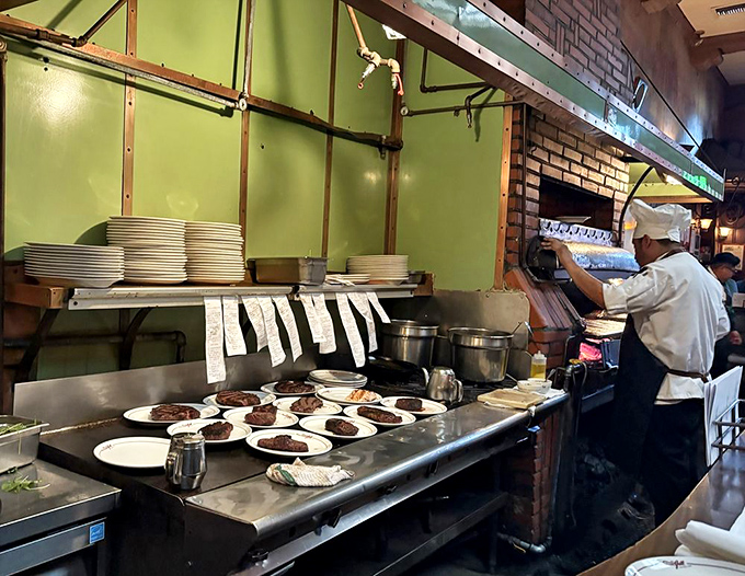 Where the magic happens &ndash; chefs work their culinary craft in a kitchen that's been turning out legendary steaks and classics since Hollywood's golden age.