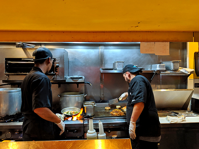 Behind-the-scenes glimpses reveal the dedicated kitchen warriors crafting your next favorite seafood memory with care.