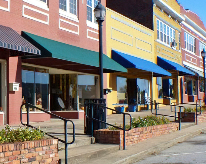 These storefronts with their brick planters and colorful awnings aren't trying to be quaint&mdash;they just never stopped being authentic.