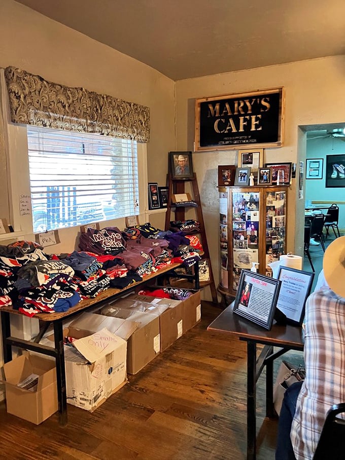 Mary's has become such an institution that people want to take a piece home &ndash; T-shirts that say "I conquered the chicken fried steak."