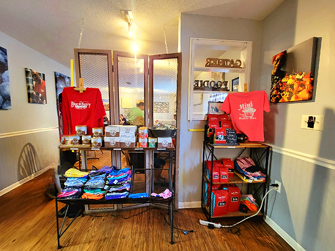 Take home a piece of breakfast paradise. The merchandise corner offers souvenirs for those who want to remember their food journey.