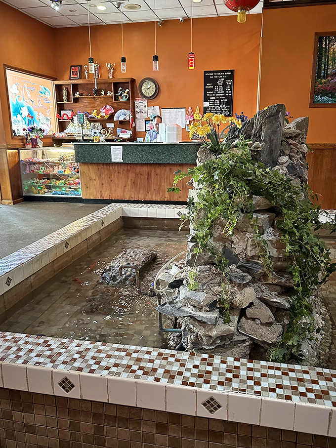 An unexpected touch of tranquility&mdash;a mini indoor fountain where your fortune cookie wishes might actually come true.