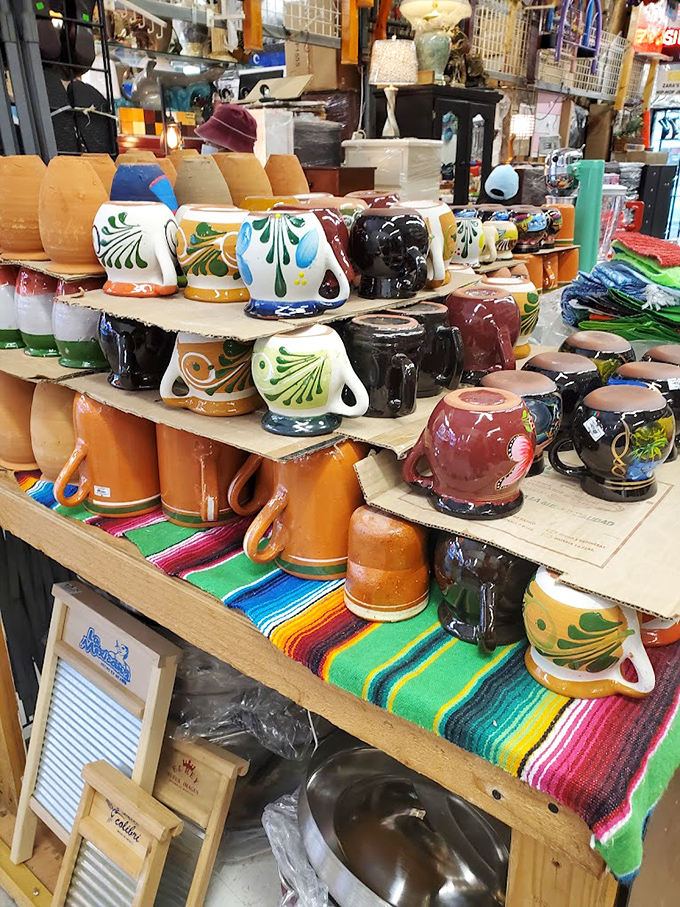 These aren't just mugs; they're morning mood enhancers disguised as colorful Mexican pottery, ready to transform your coffee ritual.