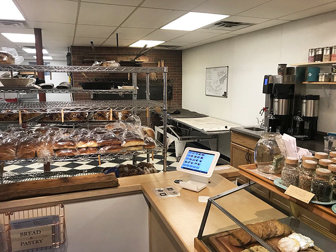 The counter where dreams and reality meet. This isn't just a transaction point&mdash;it's where the magic of freshly baked goods transfers from their hands to yours.