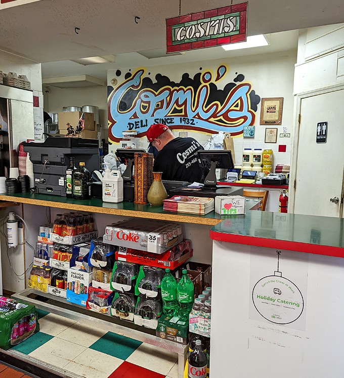 Where sandwich dreams come true. That colorful mural isn't just decoration&mdash;it's a beacon of hope for the hungry masses.