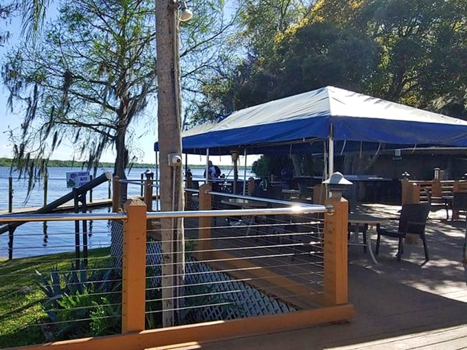 Riverside dining that reminds you why waterfront property costs more&mdash;because eating with this view makes everything taste better.