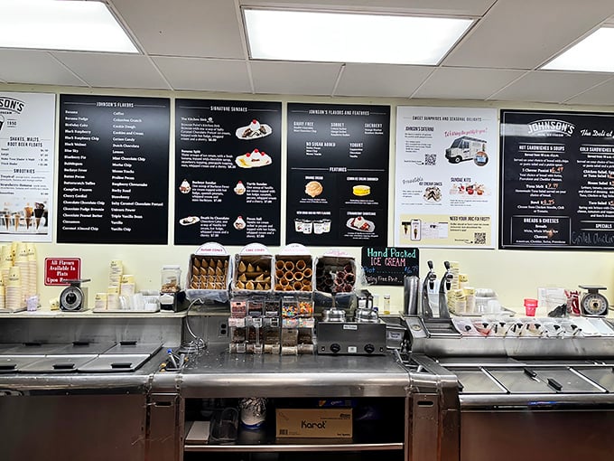 Behind the scenes where magic happens&mdash;this prep station has witnessed more joy-creation than most concert venues. Ice cream is serious business.