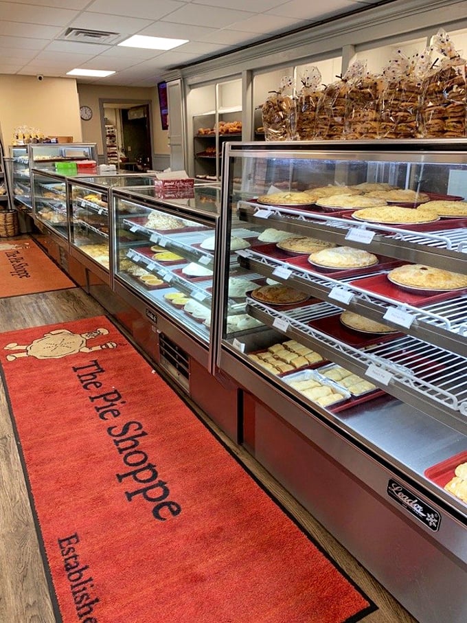 Display cases filled with temptation, where every choice leads to delicious satisfaction and inevitable return visits.