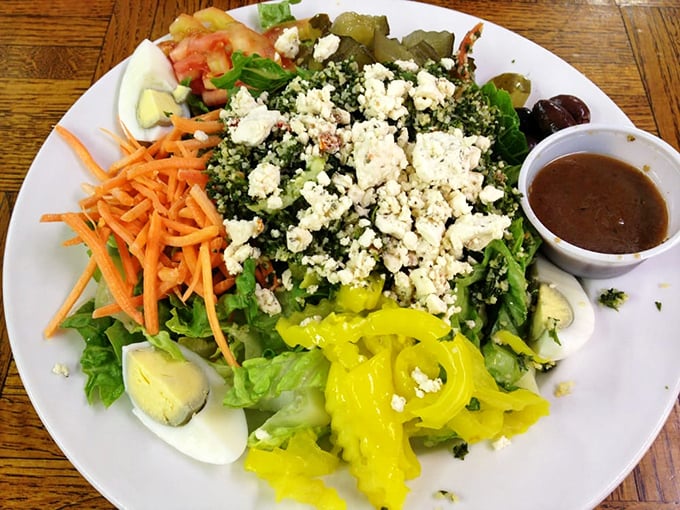 A salad that actually satisfies&mdash;with enough feta cheese to remind you that vegetables can be friends with indulgence.